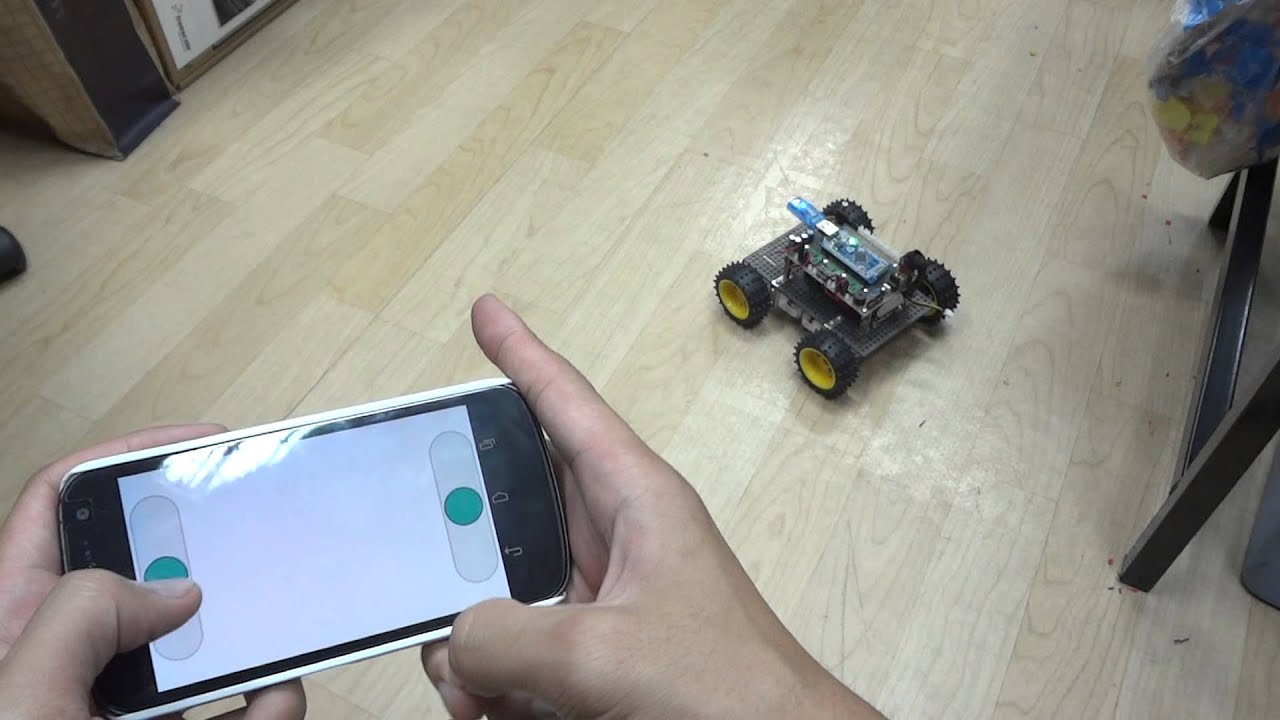 [IOIO Board] IOIO-Bot - Dual Side Controller - YouTube