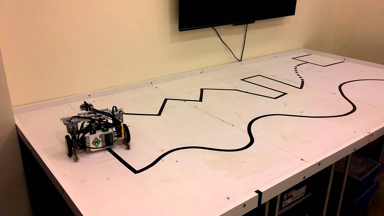 快樂機器人-三頭蛇循跡練習 EV3 - snake line follow 2 - YouTube