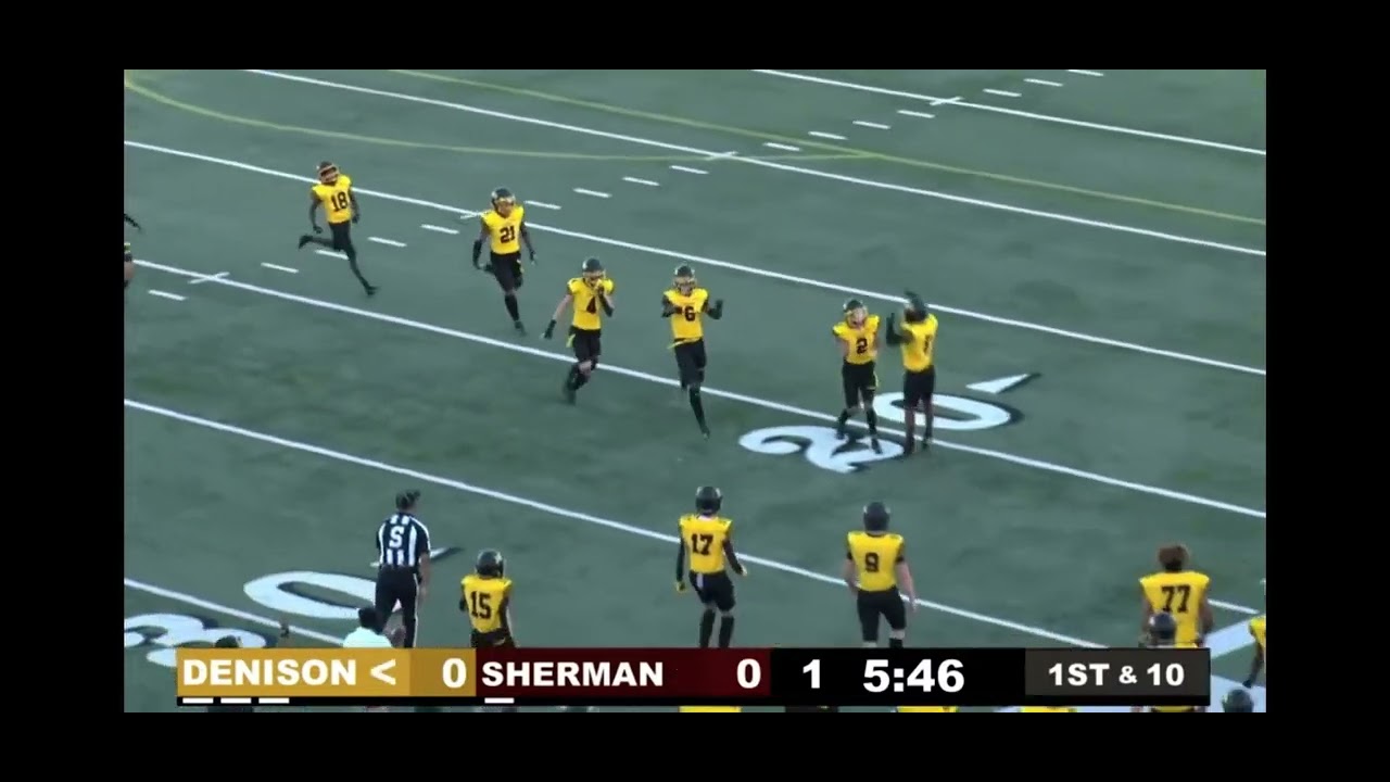 Corey Roberts INT Denison Yellowjackets - YouTube