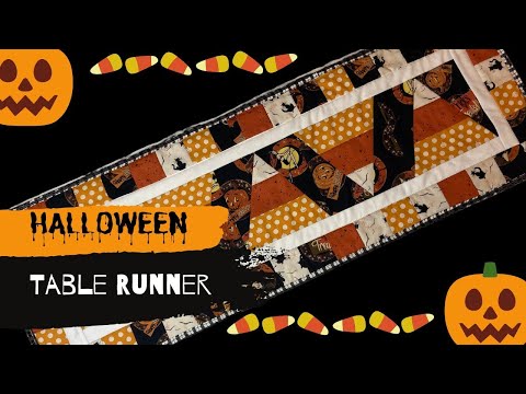 Halloween Crafts | Sew a Candy Corn Table Runner | Candy Corn Quilt ...