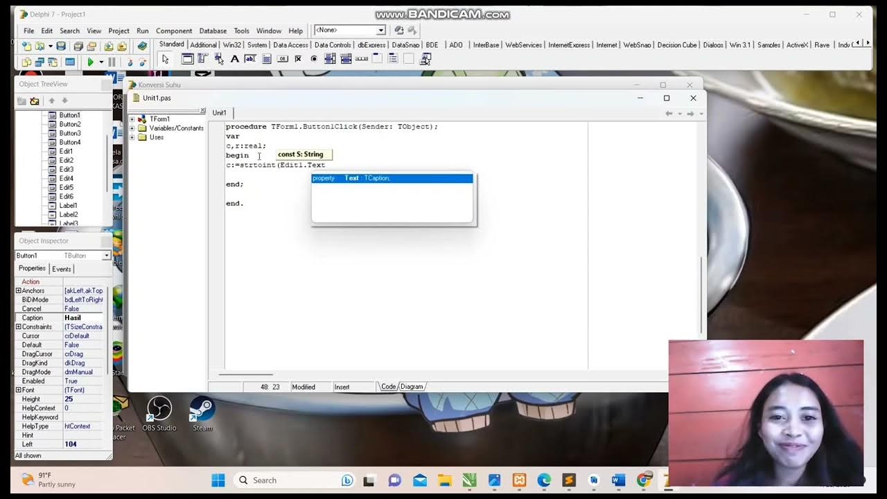 UAS PEMROGRAMAN BORLAND DELPHI (kelas 6 Gabungan 3 RPL) - YouTube