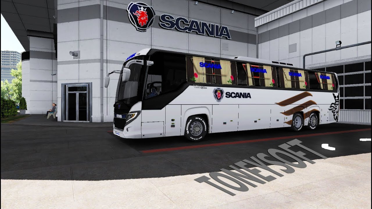 Scania Touring Bus Officially Skin v2 update glass or striker 4K fix ...