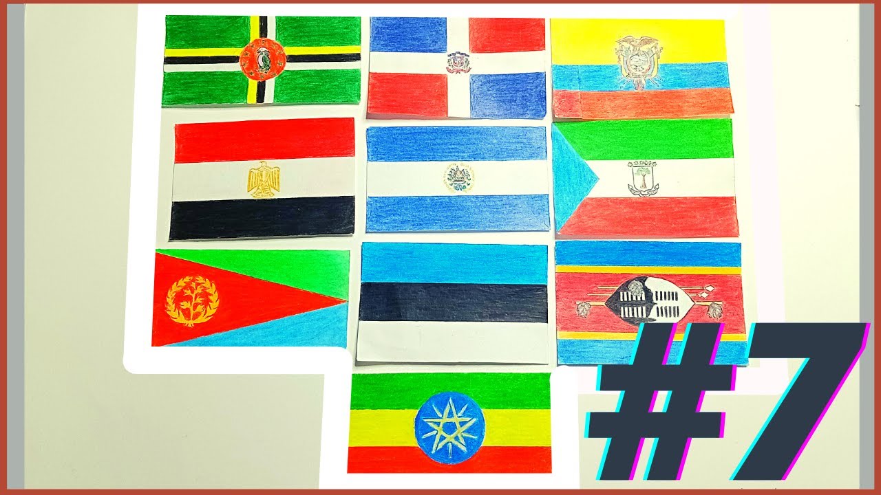 Drawing country flags part 7!🔥 - YouTube