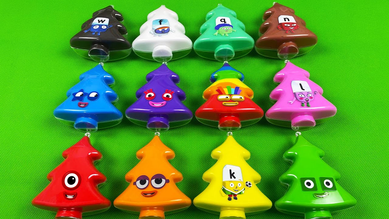 Numberblocks & Alphablocks - Looking For All Slime With Christmas Tree ...