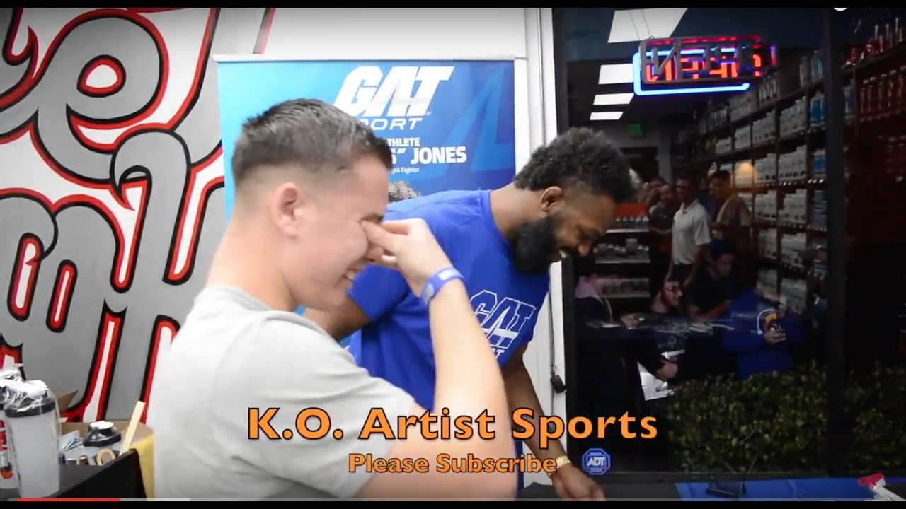 FANS CRY WHEN THEY MEET HERO JON JONES! - YouTube