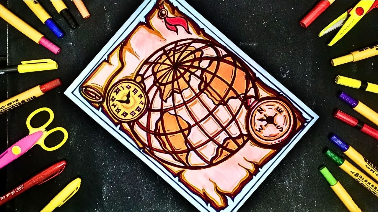 Vintage Paper Design | How to Make Old Paper Design for History ...