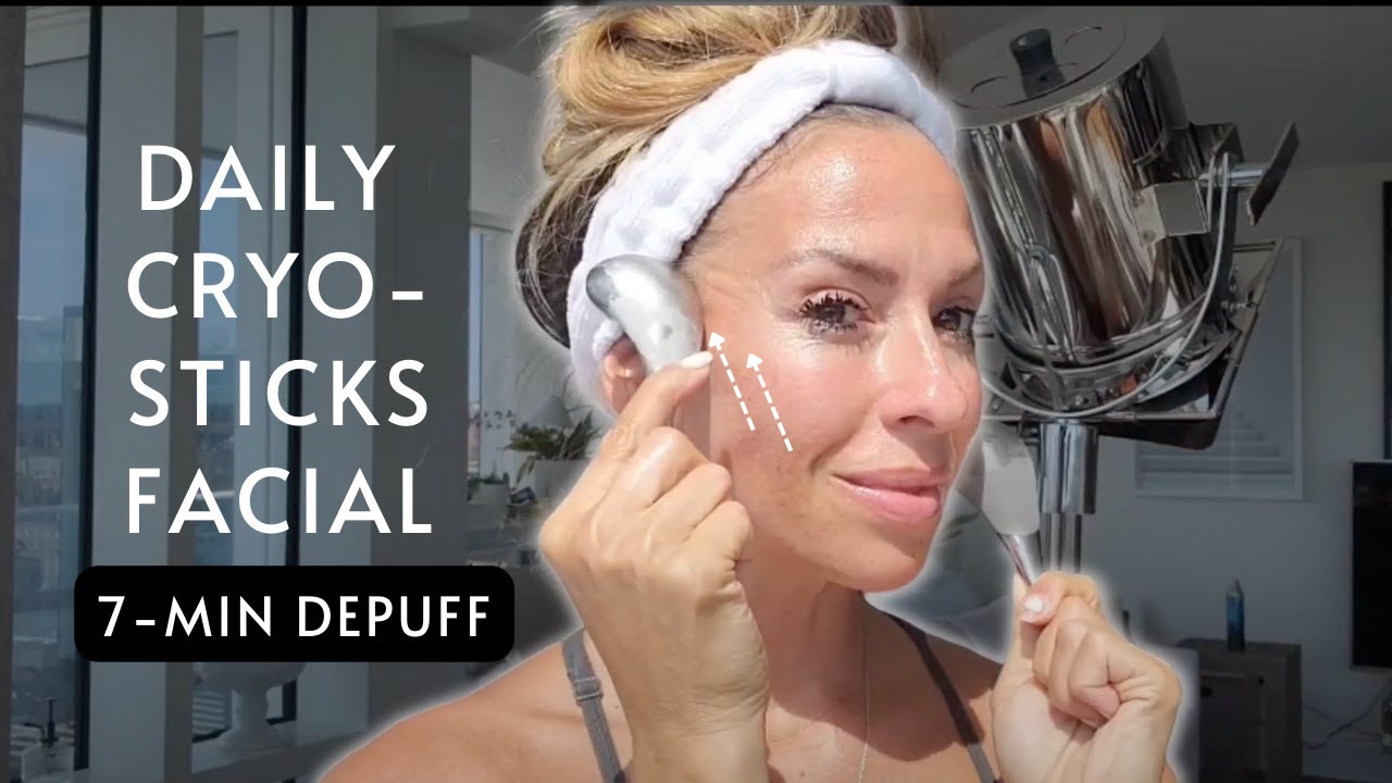 How to Use Cryo Sticks - Follow Along 7-Minute Facial | Calming ...