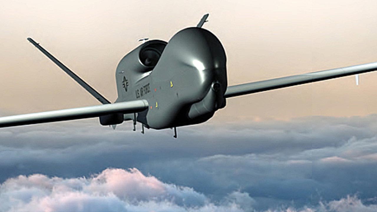 US deploys Global Hawk high-altitude drone to Japanese air base - YouTube