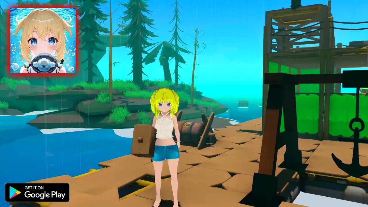 NEW RAFT SURVIVAL RISING SEAS ANDROID GAMEPLAY SURVIVAL CRAFT SANDBOX ...