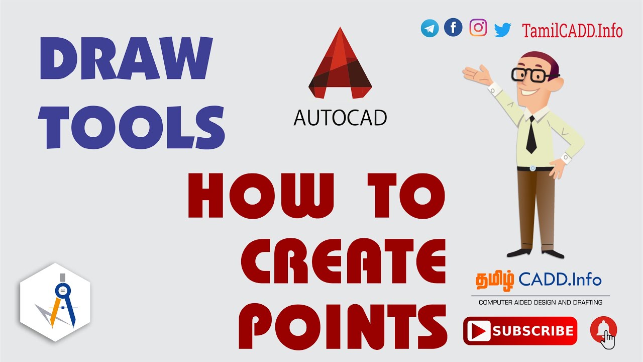 AutoCAD TUTORIAL IN TAMIL HOW TO CREATE POINTS IN AutoCAD TamilCADD AutoCAD TUTORIAL IN TAMIL HOW TO CREATE POINTS IN AutoCAD TamilCADD