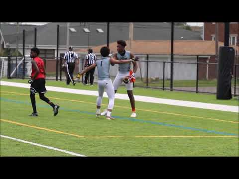 Belleville 2022 WR/S Cameron Dyson has great catch at Pro Football HOF ...
