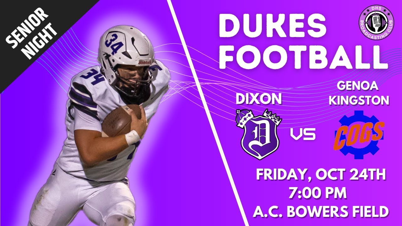 Dixon Dukes Football vs Genoa Kingston 10/24/25 - YouTube