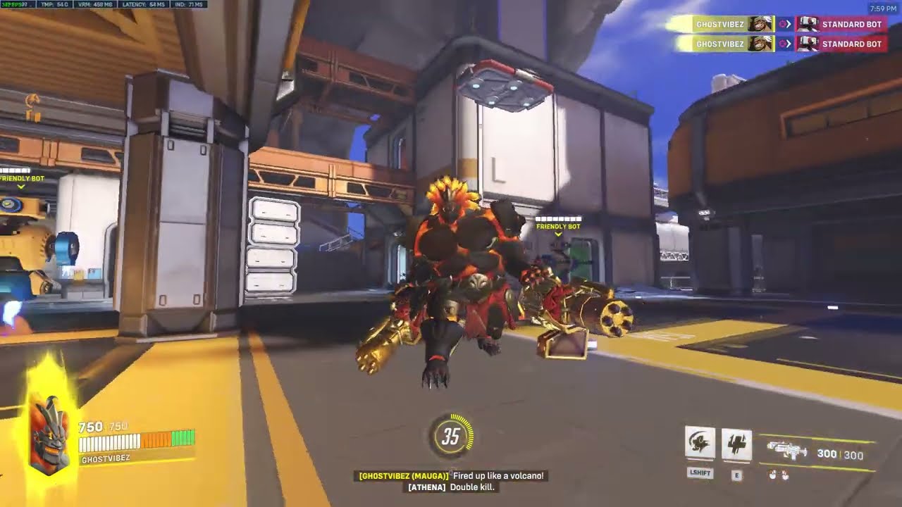 Overwatch 2 - Unlocking Mauga Golden Weapon - YouTube