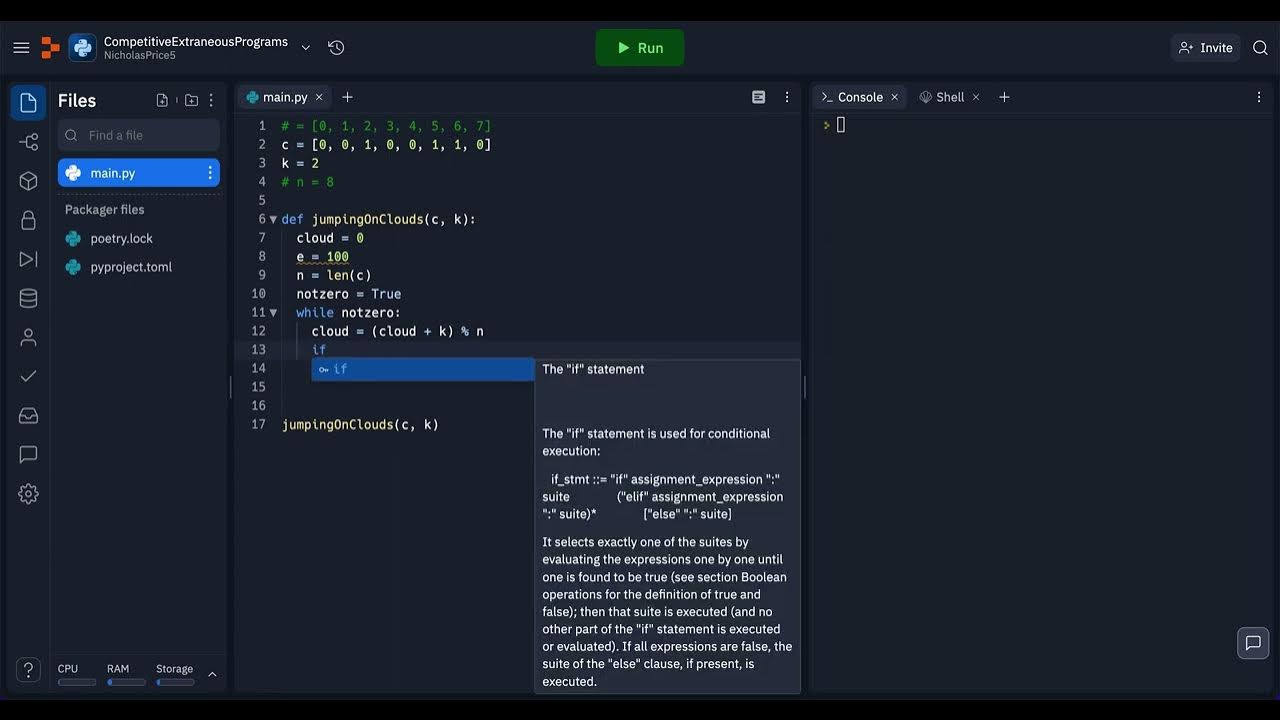 Hackerrank Jumping On The Clouds Python Solution Youtube