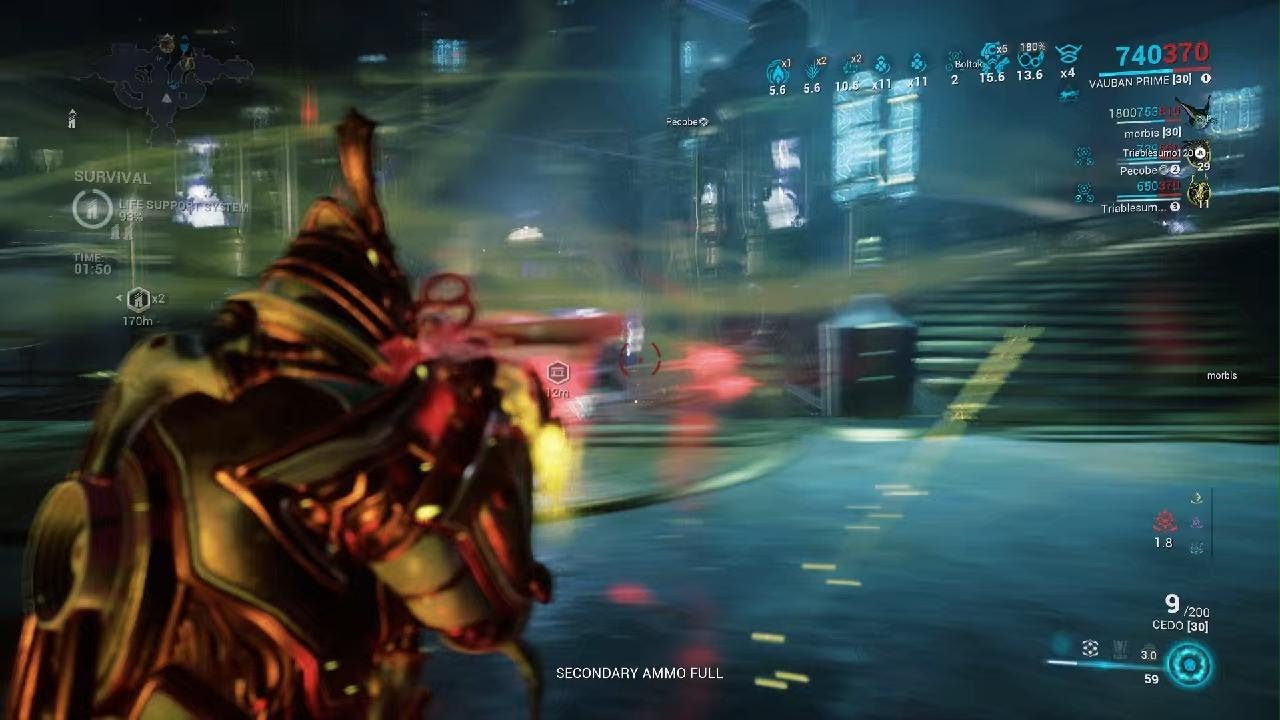 Warframe steel path survival - YouTube