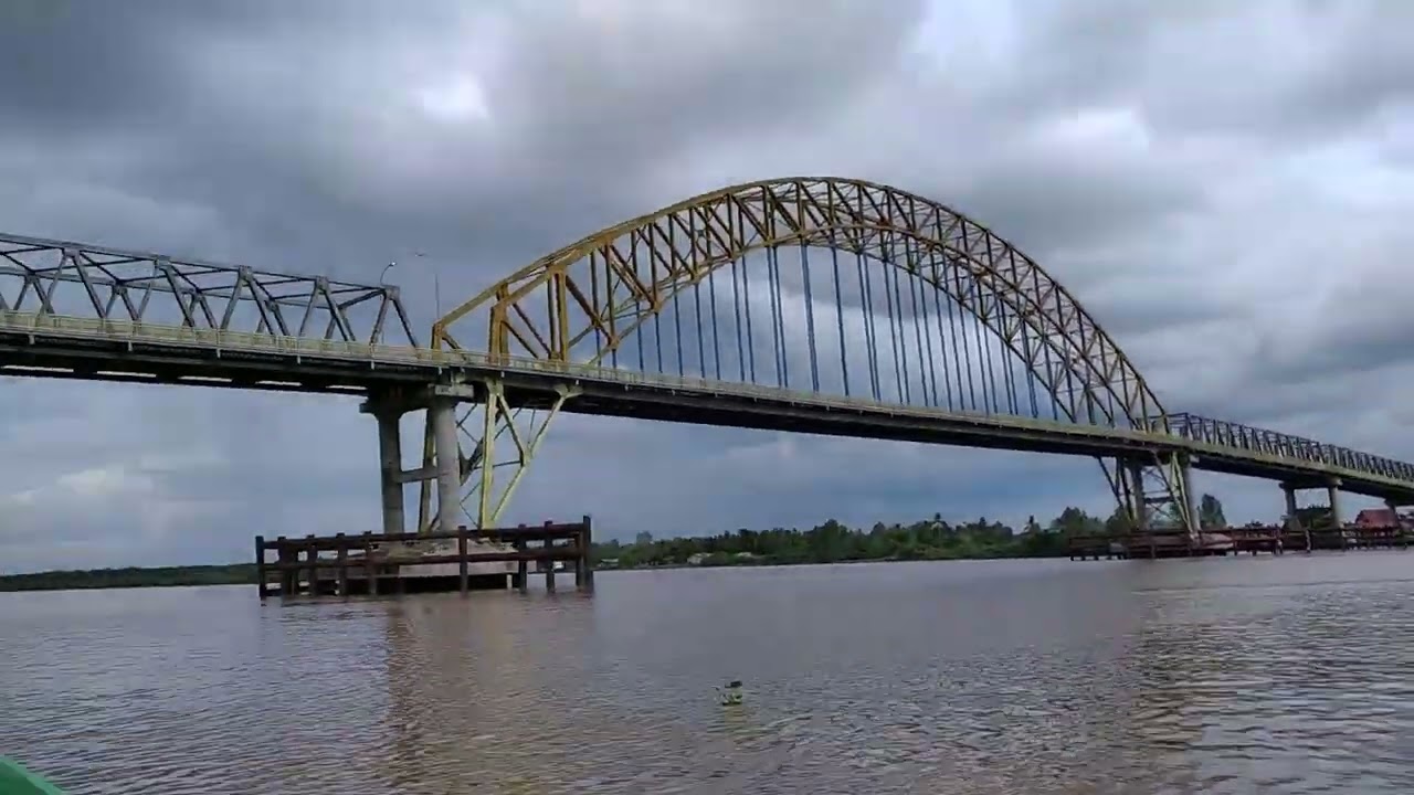 Jembatan Rumbai Indragiri Hilir - YouTube