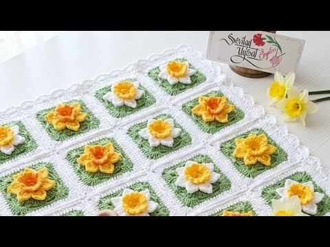 TIĞ İŞİ NERGİS ÇİÇEĞİ BATTANİYE MODELİ  💐 🌸 🌸 🌸 🌸