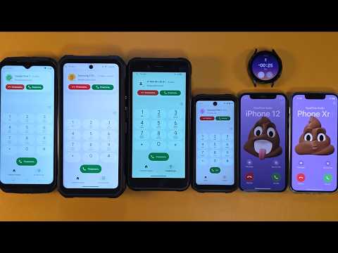 THREE BIG FOUR SMALL INCOMING CALL IPHONE 13 MINI IPHONE 12 MINI SAMSUNG WATCH 4 ULEFONE RUGKING