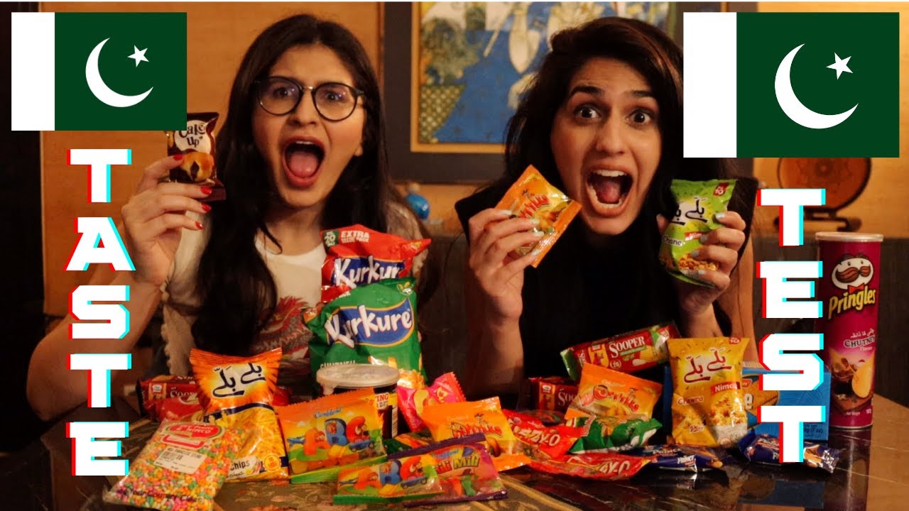 PAKISTANI SNACK TASTE TEST! - FIRST TIME REACTIONS - YouTube