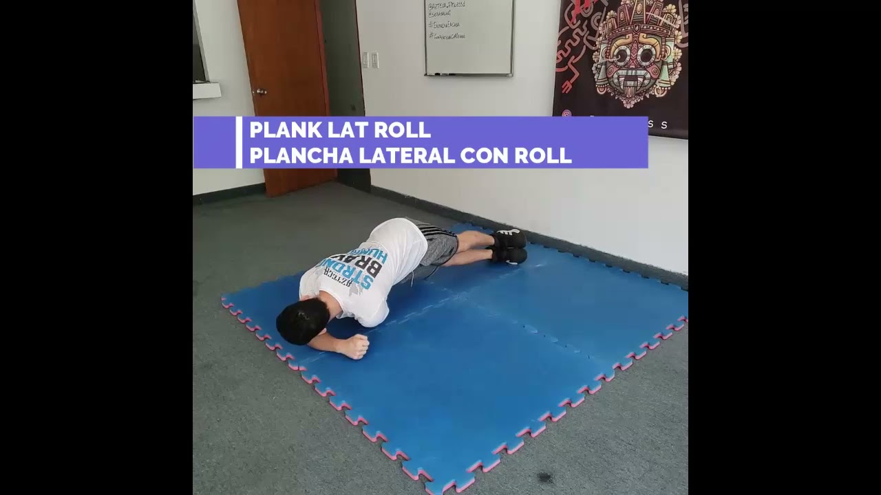 Plank Lat Roll Plancha lateral con roll - YouTube