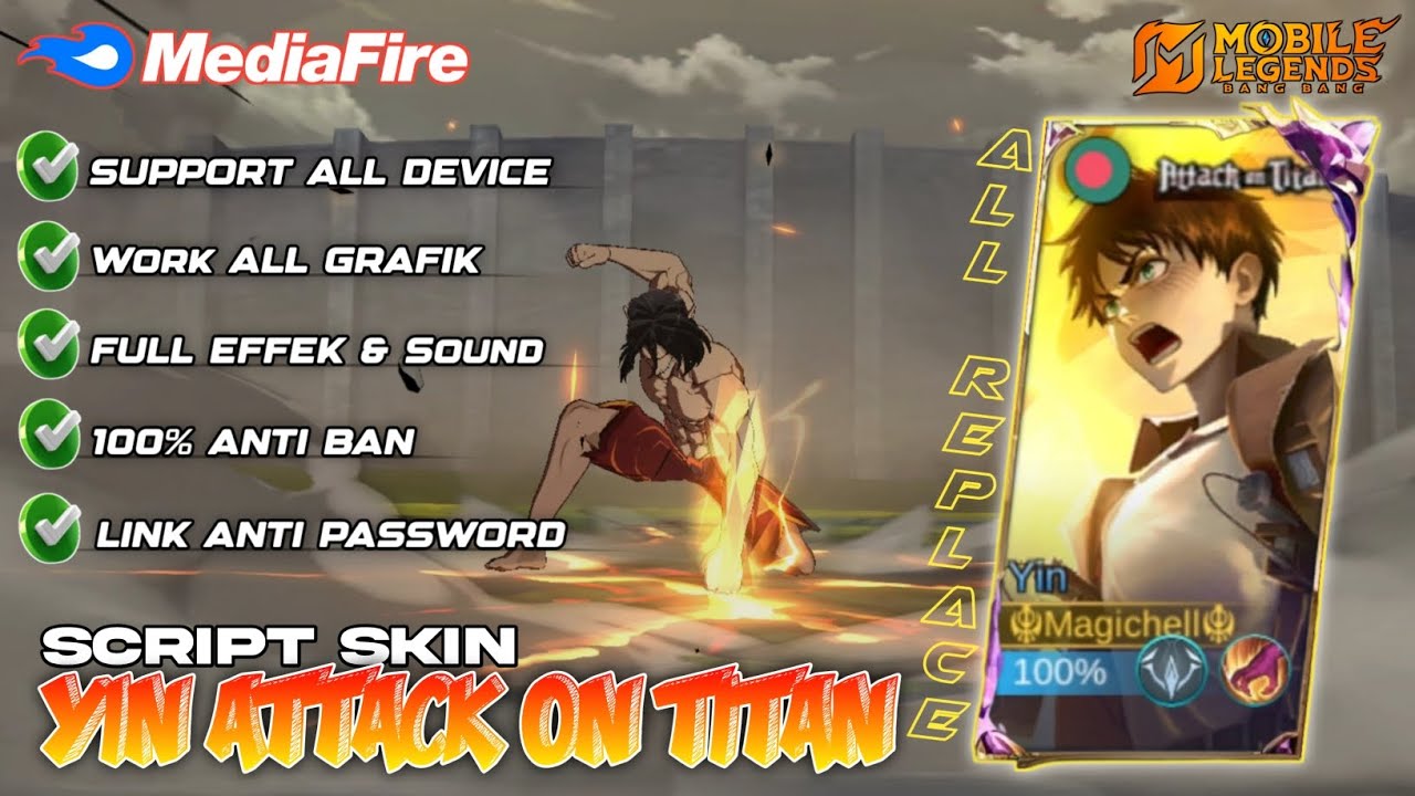 SCRIPT SKIN YIN AOT [EREN] NEW UPDATE PATCH 2025 ALL REPLACE NO ...