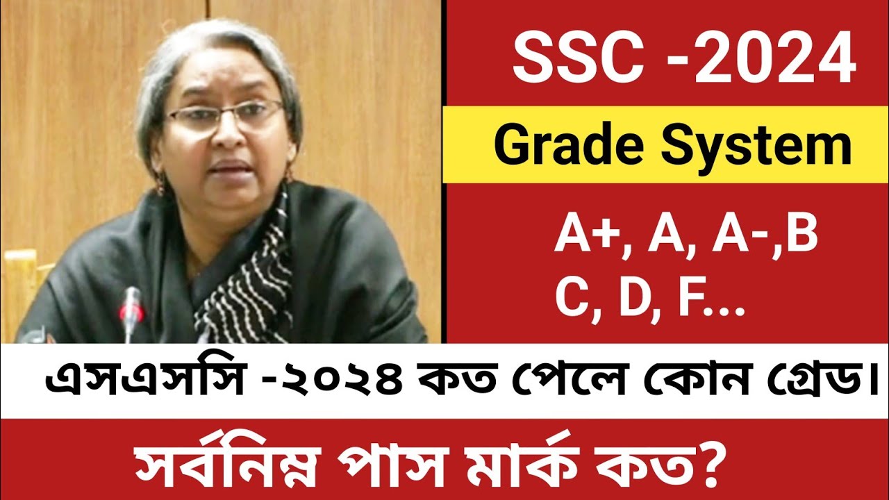 এসএসসি গ্রেড পয়েন্ট নির্ণনয় ২০২৪||ssc grading system 2024|| - YouTube