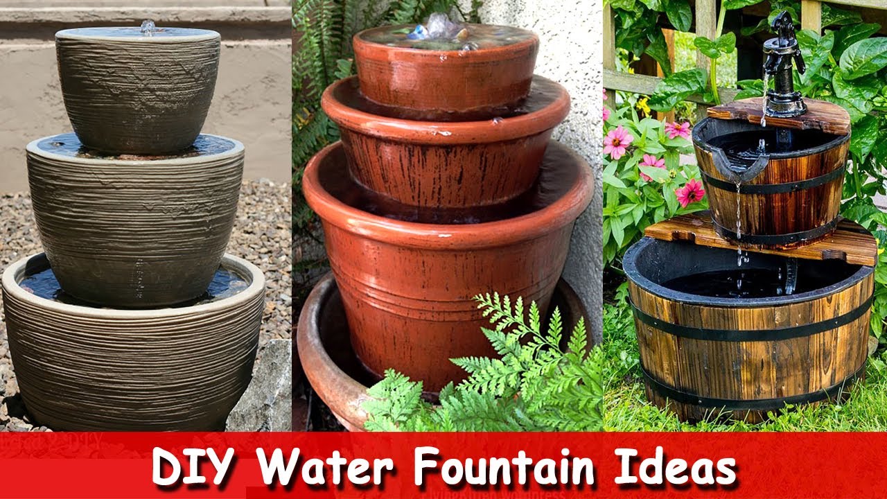 27 DIY Water Fountain Ideas That Will Save You Major Time and Money ...
