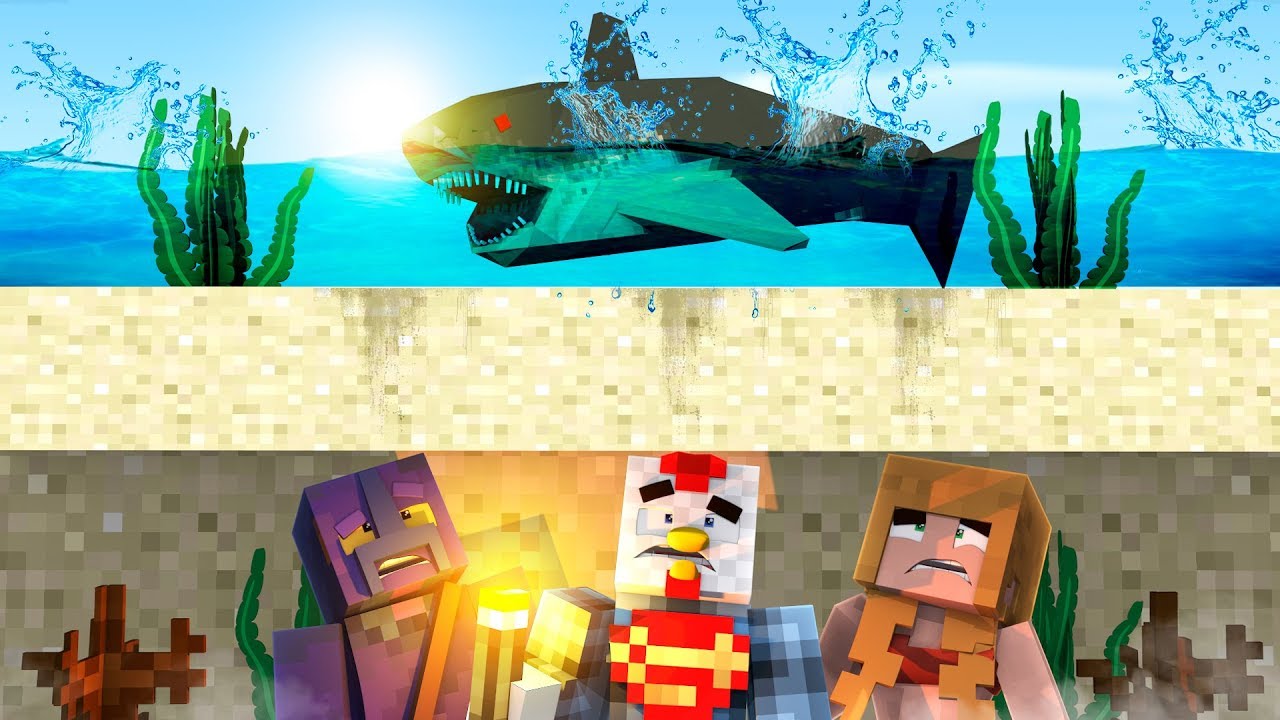 Minecraft | SNEAKING IN TO JAWS LAIR! (The Secrets of the Deep) - YouTube