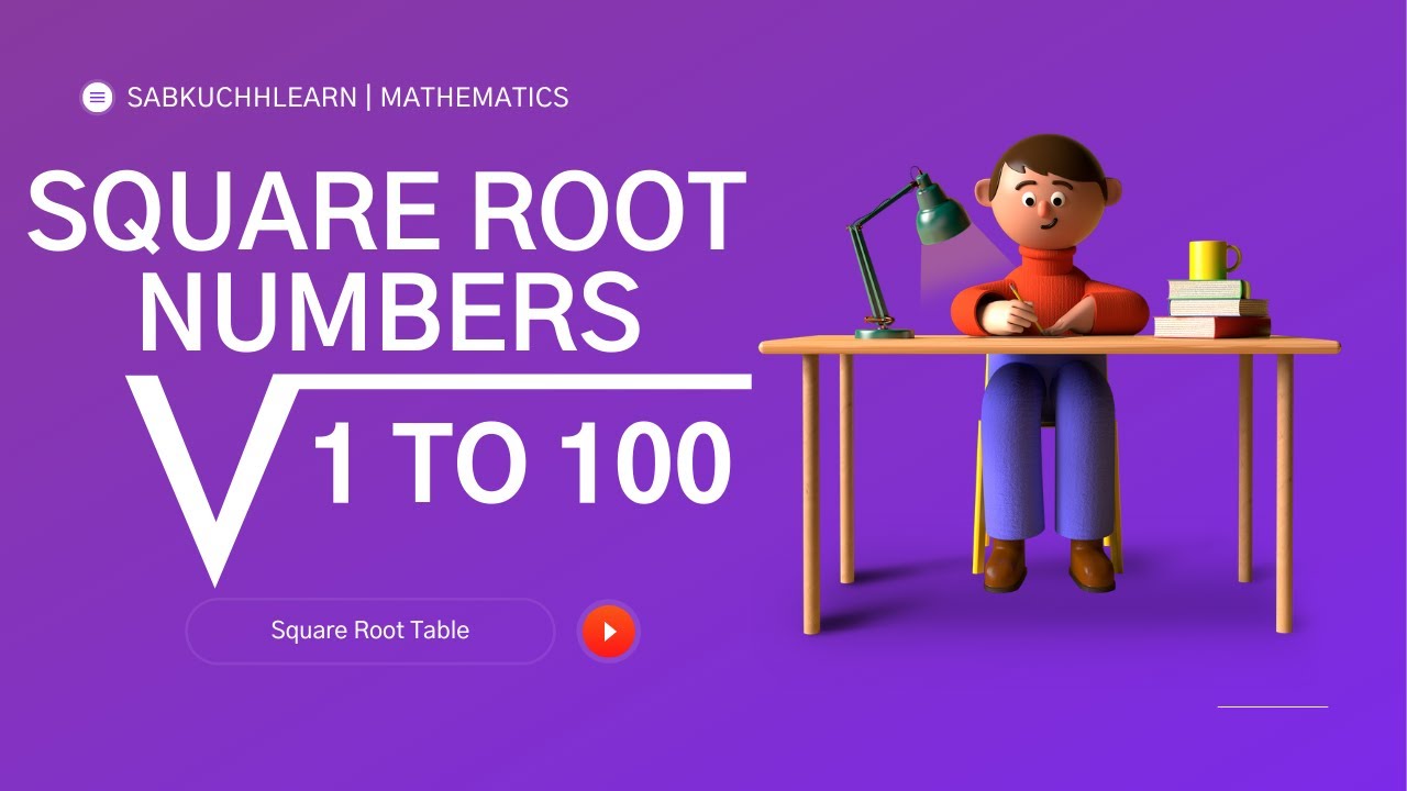 Square Root of Number 1 to 100 - Table of Square Root 1 to 100 ...