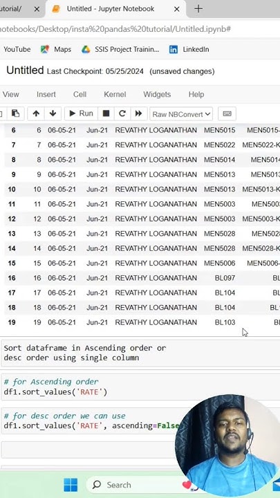 Sorting Dataframe In Pandas Pandas Sql Dataanalysis Daraframe Leetcode Shorts Youtube