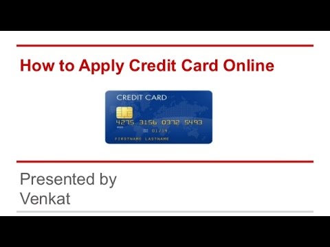 How to Apply Credit Card Online - YouTube