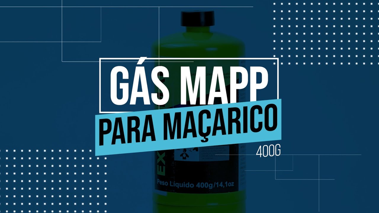Gás Mapp para Maçarico 400g - YouTube