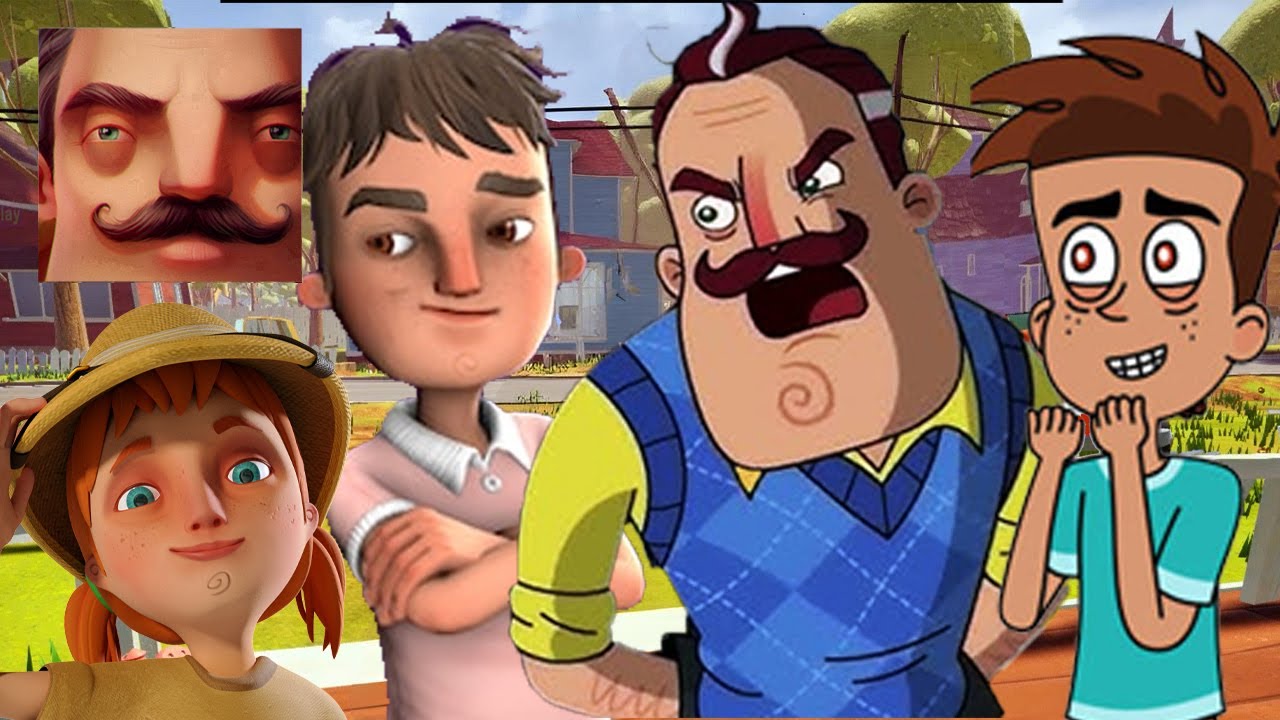 Hello Neighbor - My New Neighbor 2 Player Mya Hunter Aaron Final ...