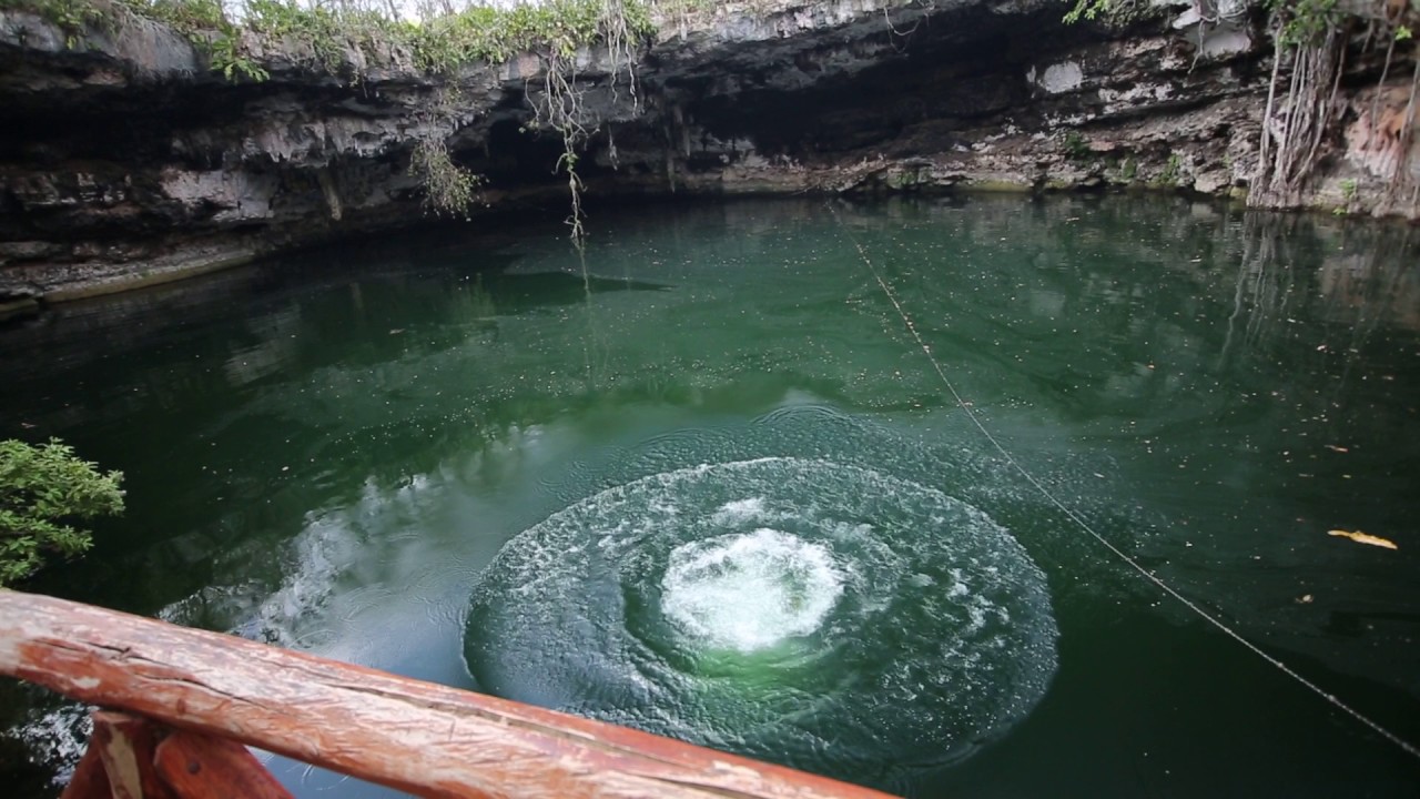 Cenote Kikil, Kikil, Yucatán - YouTube