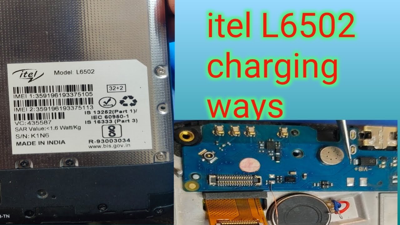 Itel L6502 charging ways। Itel l6502 charging ways - YouTube