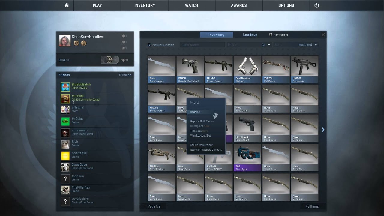 CS:GO - 100 Guns Trade up contracts [Italy Collection] - YouTube