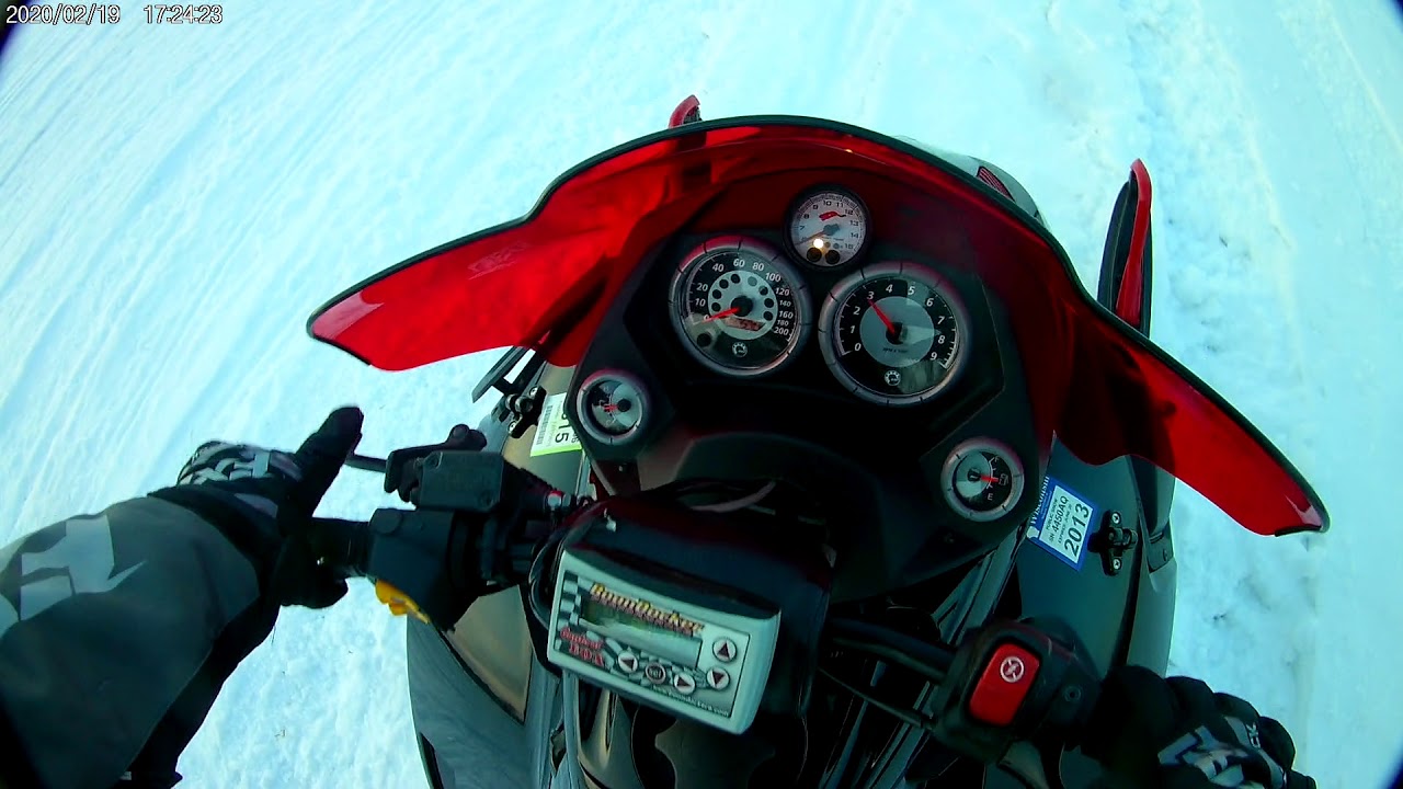 Ski-Doo Mach Z 1100 Crankshop twin pipes - YouTube