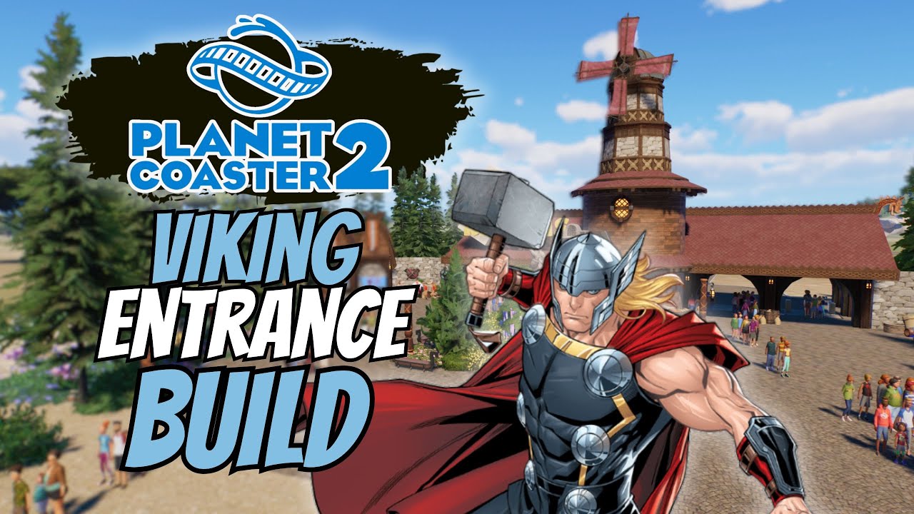 Creating a Viking-Themed Entrance | Planet Coaster 2 Time-lapse - YouTube