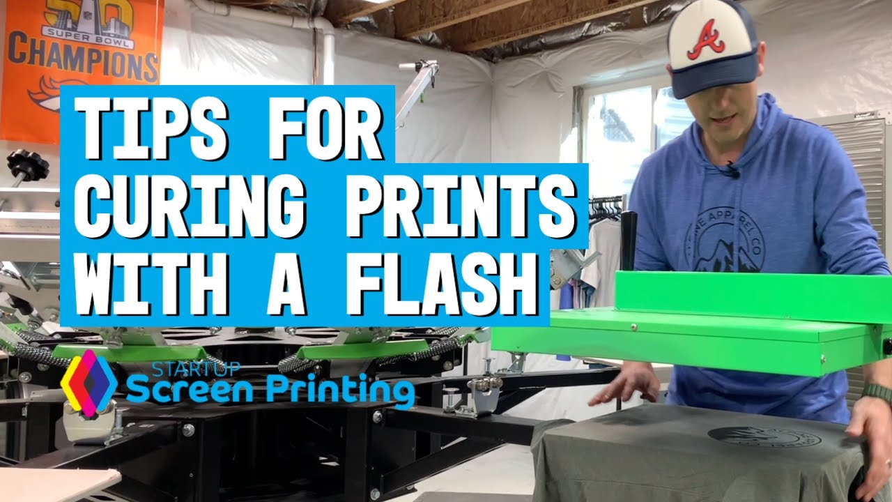 Curing Prints with a Flash - Screen Printing Tips - YouTube