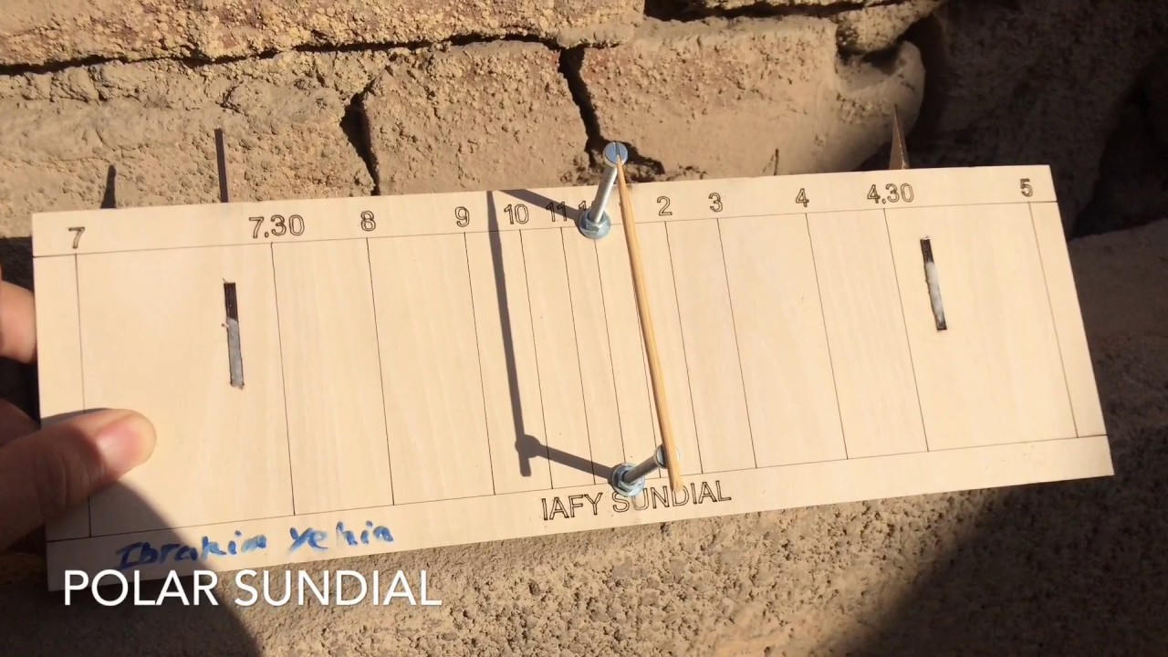 Sundial (solar clock) designed By Ibrahim Yehia - YouTube
