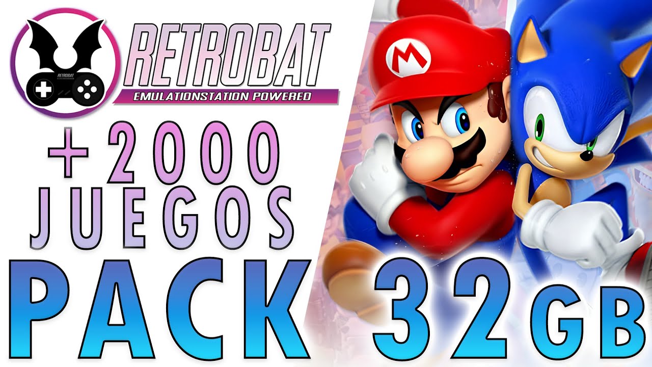 🎮 Retrobat con más de 2000 Juegos Retro 😱 | Pack 32GB 👾 | Nostalgia al 100% 🎮 - YouTube