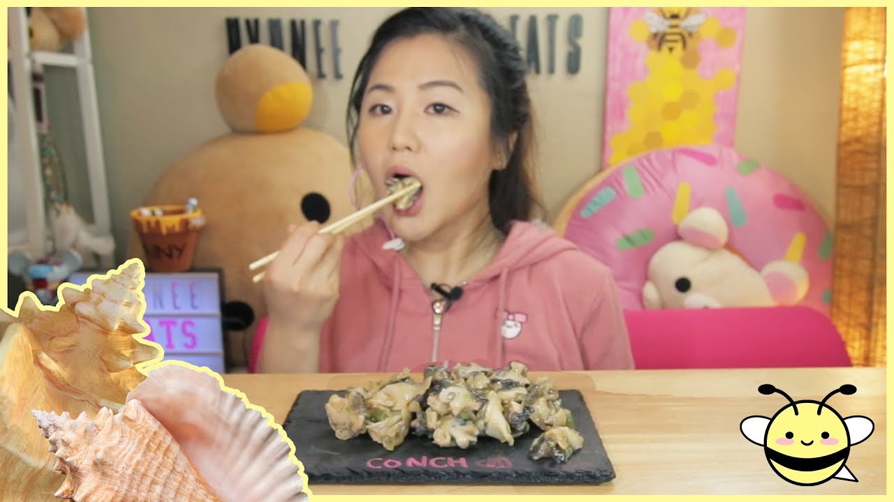 ASMR CONCH SASHIMI | Eating Sounds - YouTube
