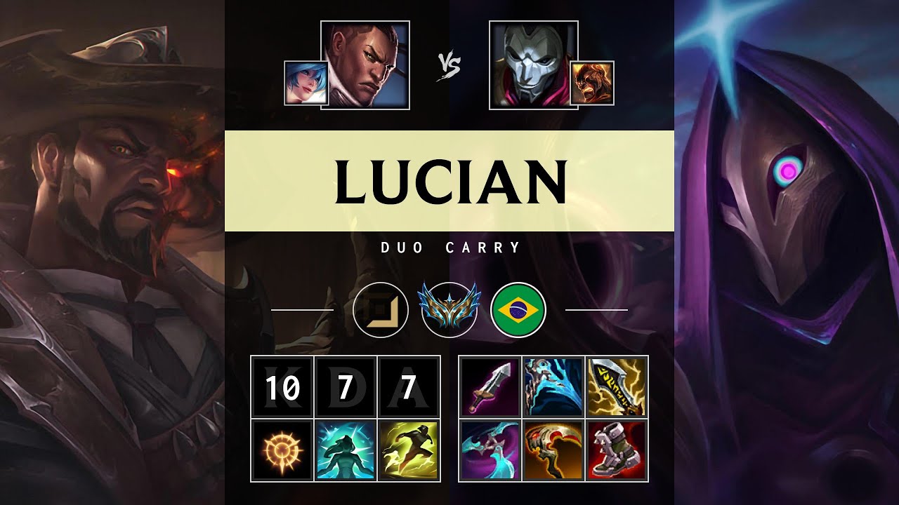 Lucian ADC vs Jhin - BR Challenger Patch 25.11 - YouTube