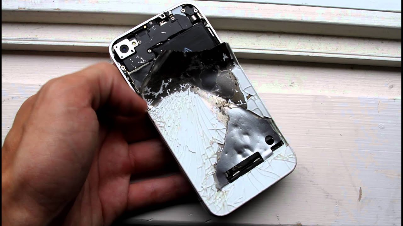 Most Destroyed IPhone Ever - YouTube