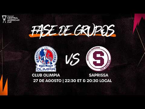 Club Olimpia vs Saprissa | Copa Centroamericana Concacaf 2026