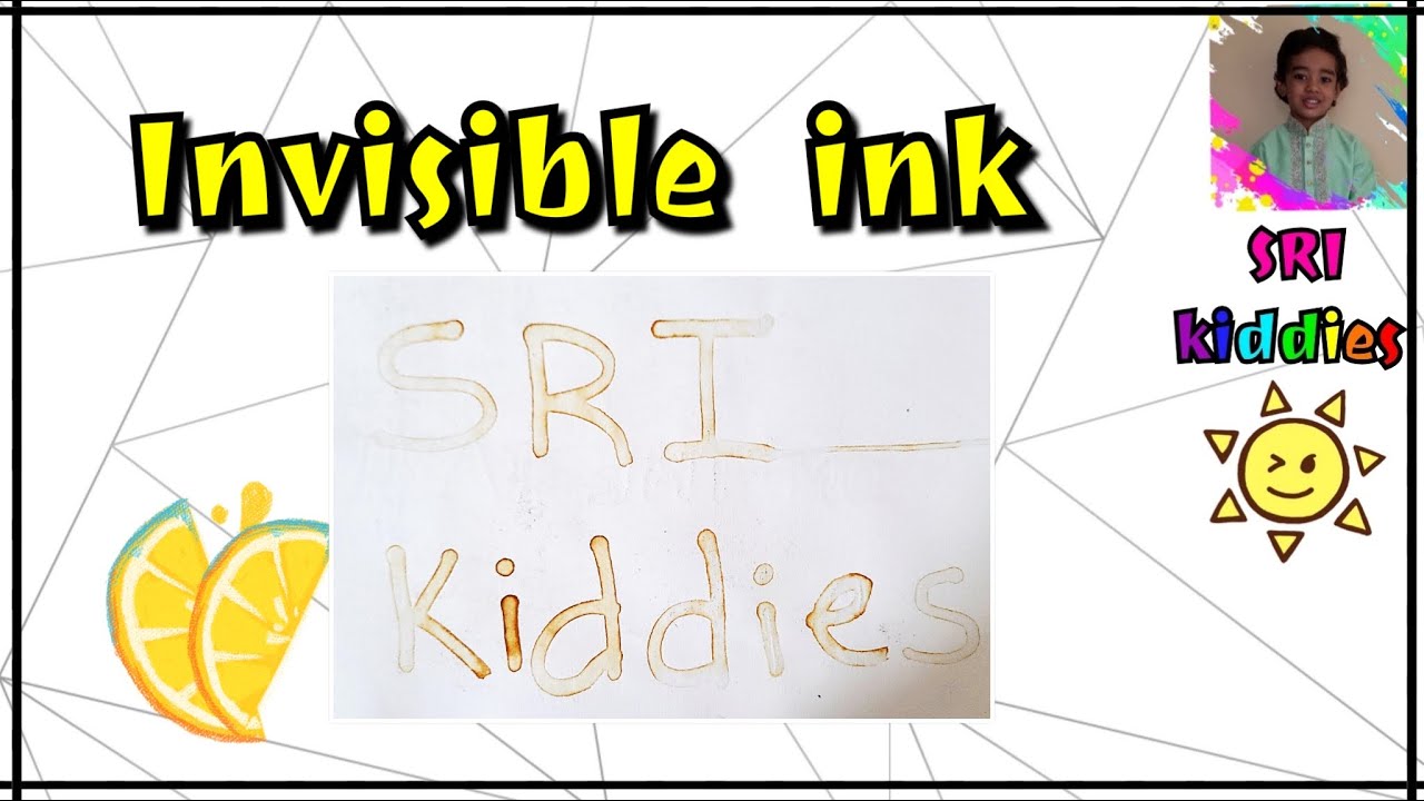 Invisible ink using lemon - YouTube