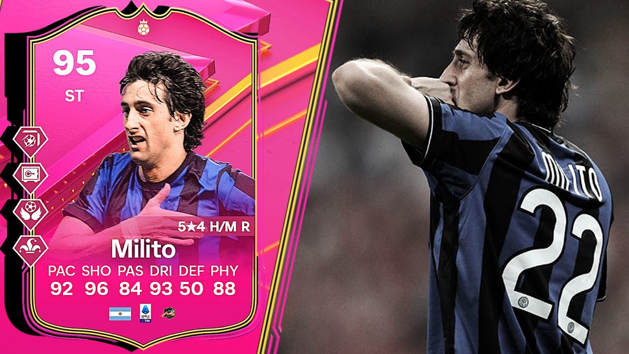 95 MILITO PLAYER REVIEW EA SPORTS FC 24 - YouTube