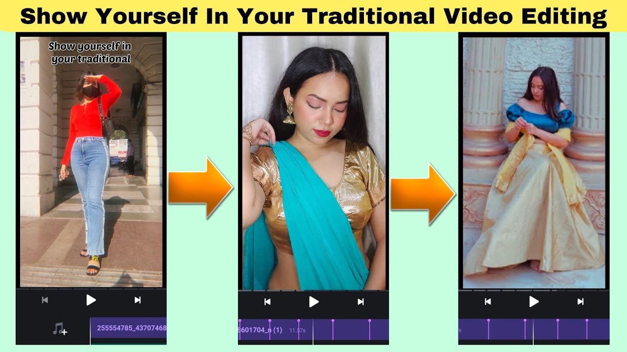 Show yourself in your traditional reels video tutorial with photo ...