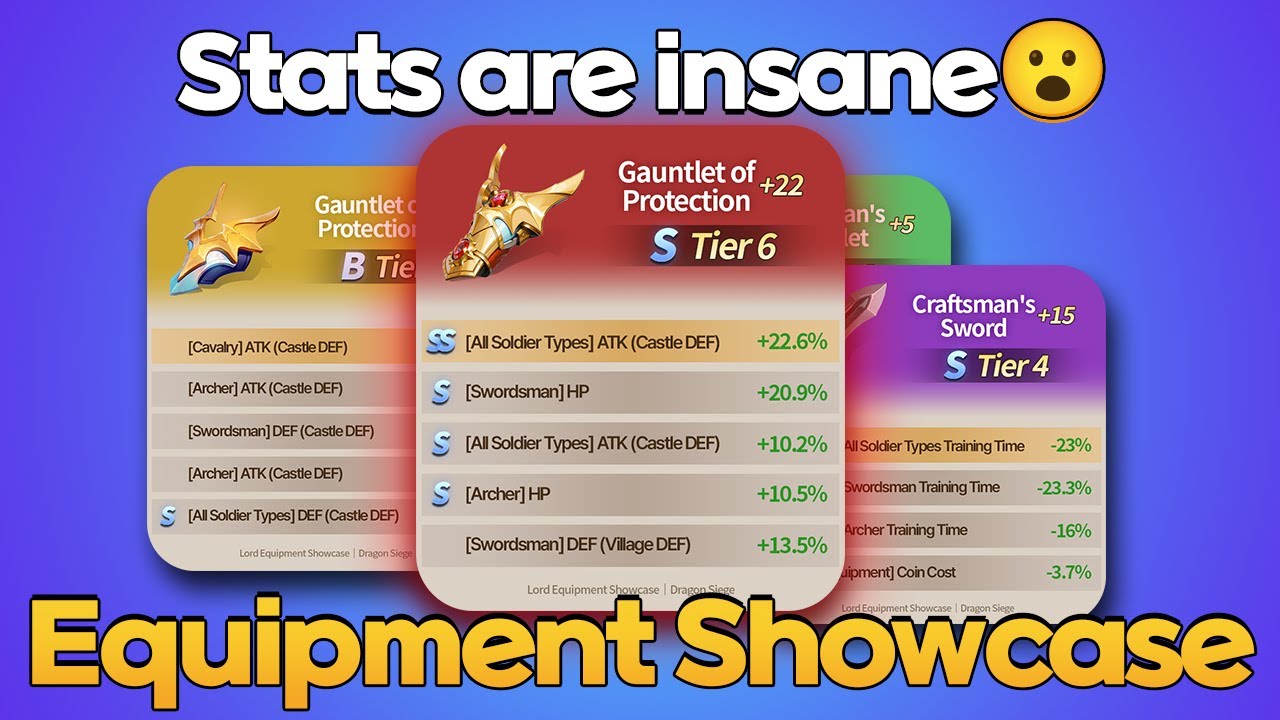 Best Lord Equipment Collection! Equipment Showcase Highlights - YouTube