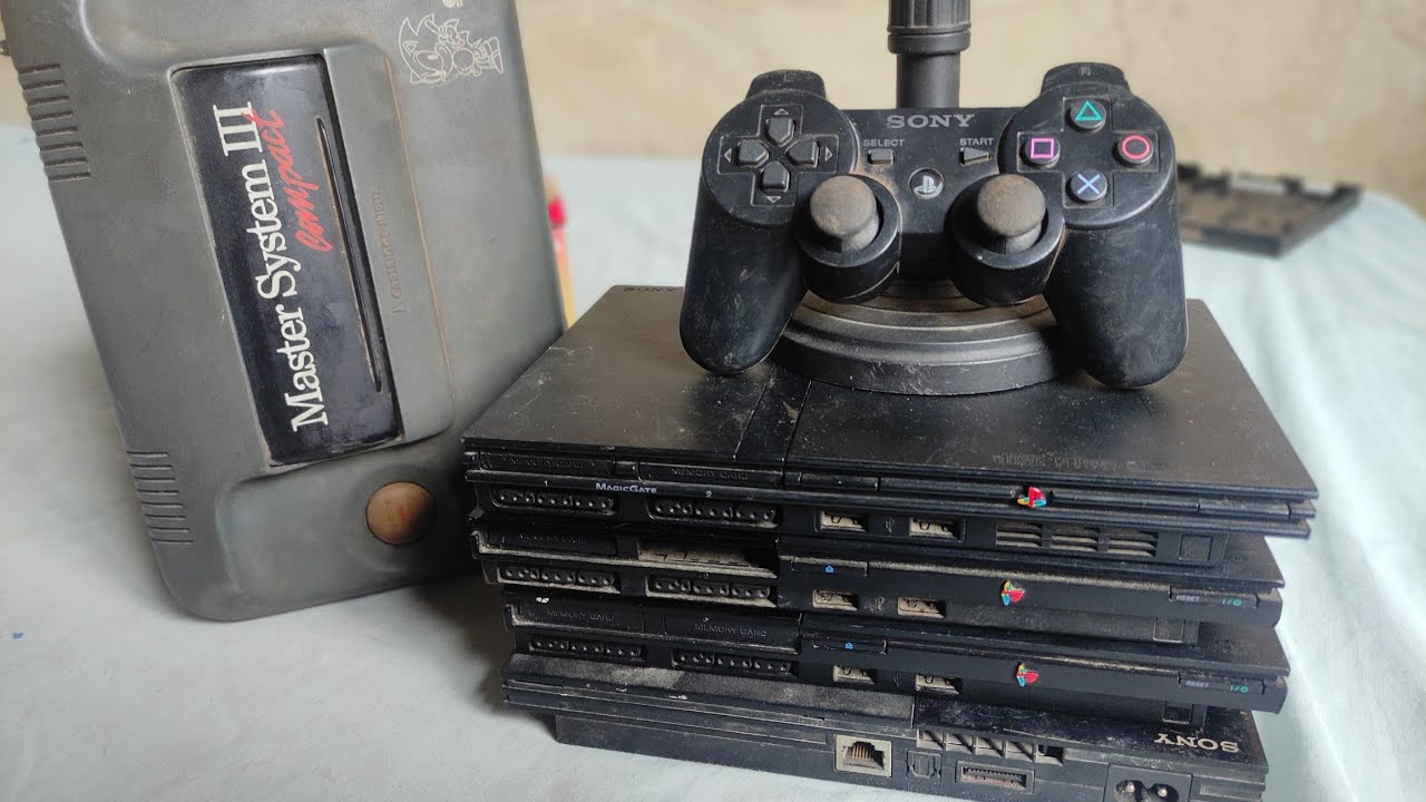 incrível Playstation 2 e Master system salvos da reciclagem eletrônica ...